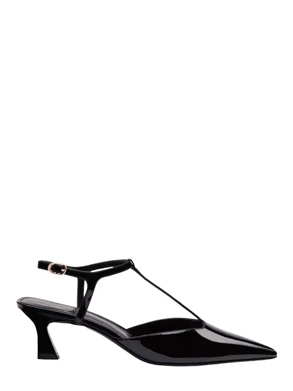 STUART WEITZMAN Vinnie T-strap Pumps - Black