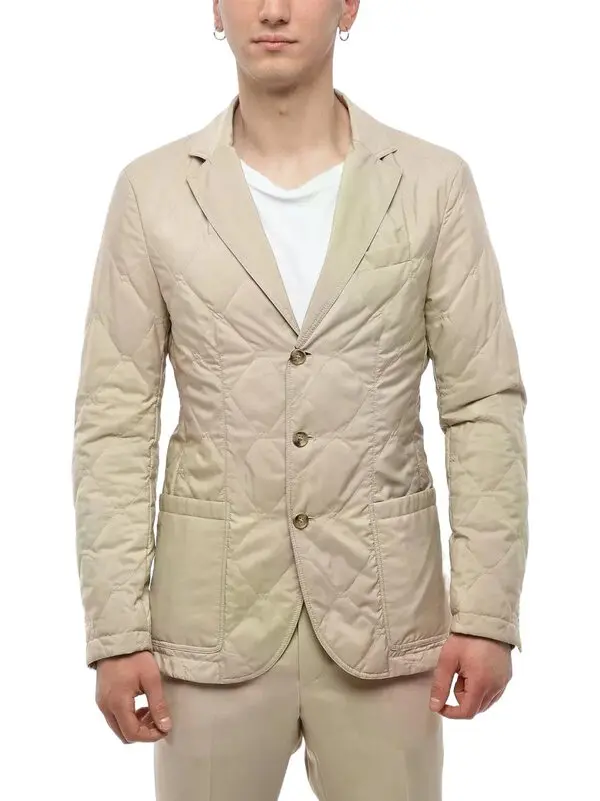 Corneliani Quilted Blazer - Neutrals