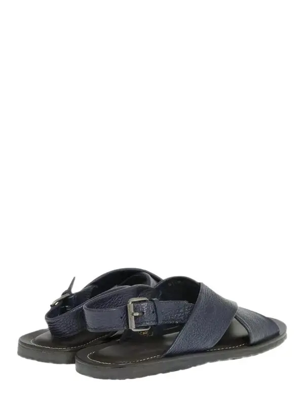 Corneliani Crossover Strap Slingback Sandals - Blue