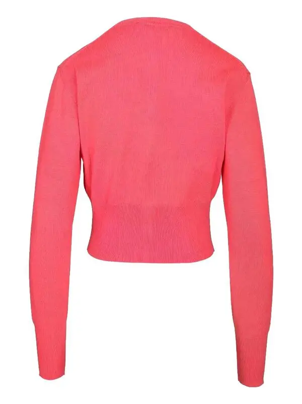 VIVIENNE WESTWOOD Bea Cropped Cardigan With Orb Embroidery - Pink