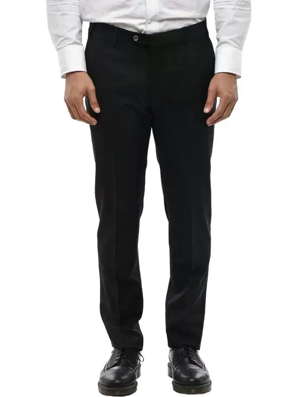 Corneliani Tailored Pressed-crease Trousers - Black