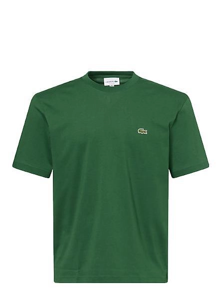 Lacoste Embroidered-emblem Crew-neck Cotton T-shirt - Green