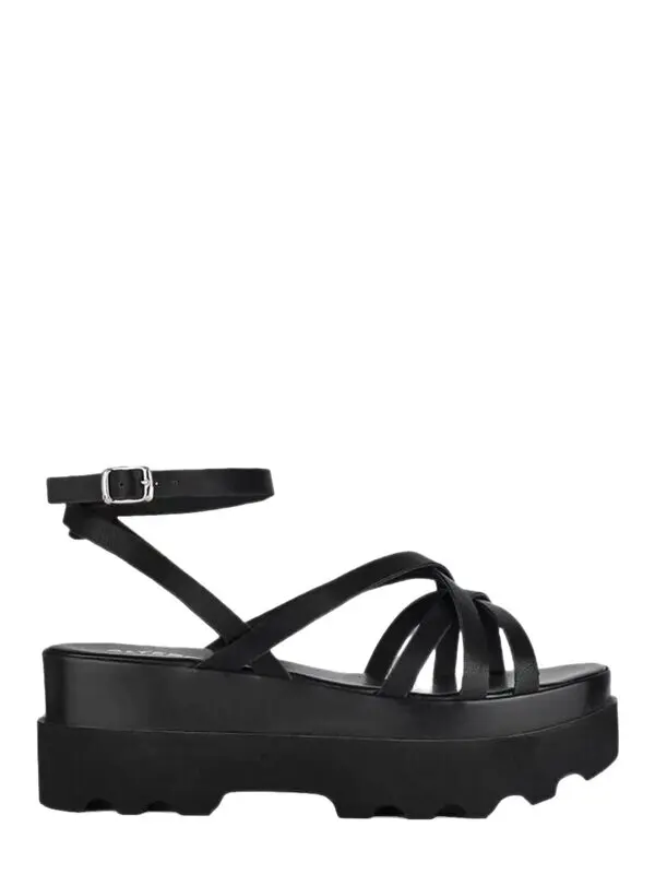 ALTERCORE Dolo Strappy Platform Sandals - Black