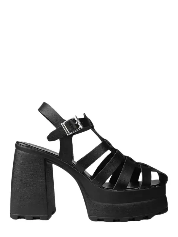 ALTERCORE Amy Cage Platform Sandals - Black