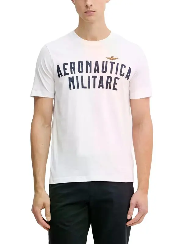 AERONAUTICA MILITARE Logo-print T-shirt - White