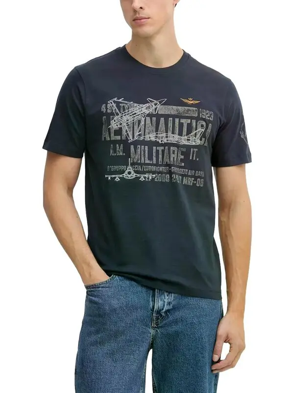AERONAUTICA MILITARE Graphic-print T-shirt - Blue