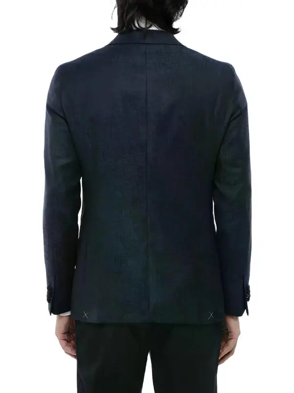 Corneliani Single-breasted Peak-lapel Jacket - Blue