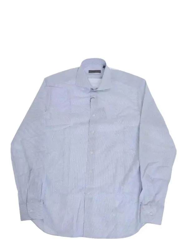 Corneliani Patterned Long-sleeve Shirt - Blue