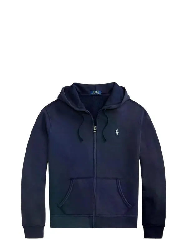 Polo Ralph Lauren Embroidered-logo Zip-up Hoodie - Blue