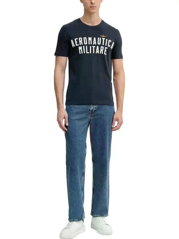AERONAUTICA MILITARE Logo-print T-shirt - Blue