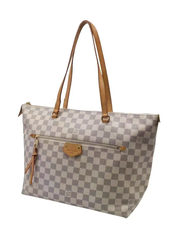 LOUIS VUITTON Mm Lena Damier Azur Tote Bag - White
