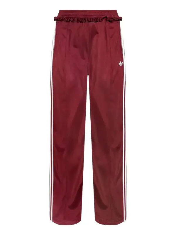 Adidas Pleated Firebird Track Pants - Red