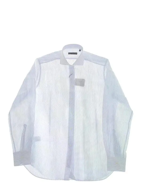 Corneliani Striped Cotton Shirt - White