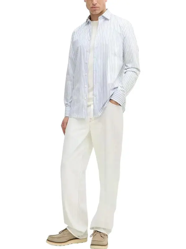 HACKETT  Logo-embroidered T-shirt - Neutrals