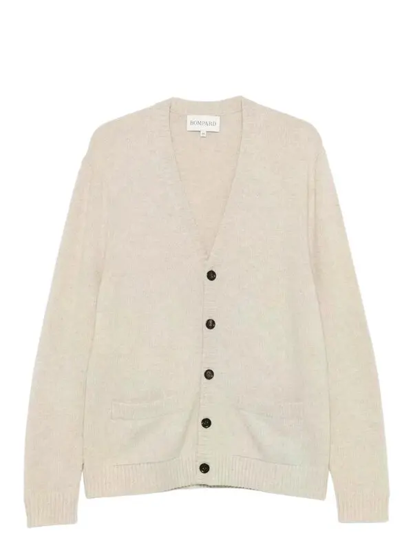 Eric Bompard Cashmere V-neck Cardigan - Neutrals
