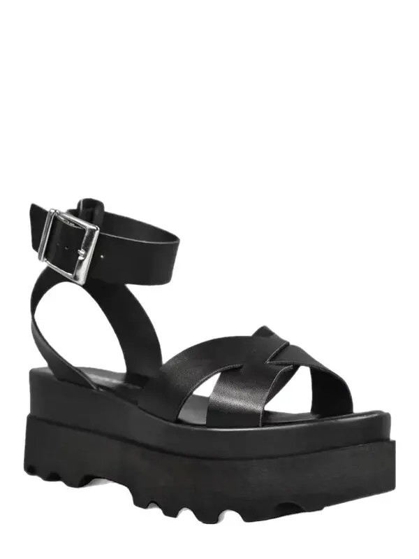 ALTERCORE Zoe Platform Sandals - Black