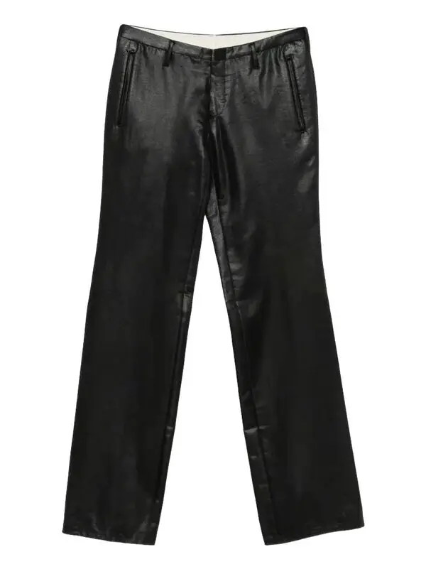 ROMEO GIGLI 1990s Straight-leg Trousers - Black