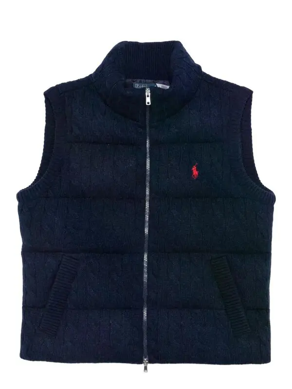 Polo Ralph Lauren Cable-knit Padded Gilet - Blue