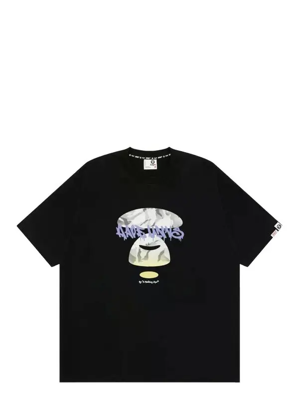 AAPE BY *A BATHING APE Aapeunvs Cotton T-shirt - Black