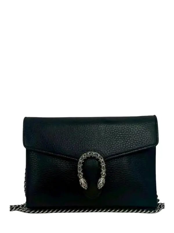 Gucci Dionysus Wallet On Chain Crossbody Bag - Black