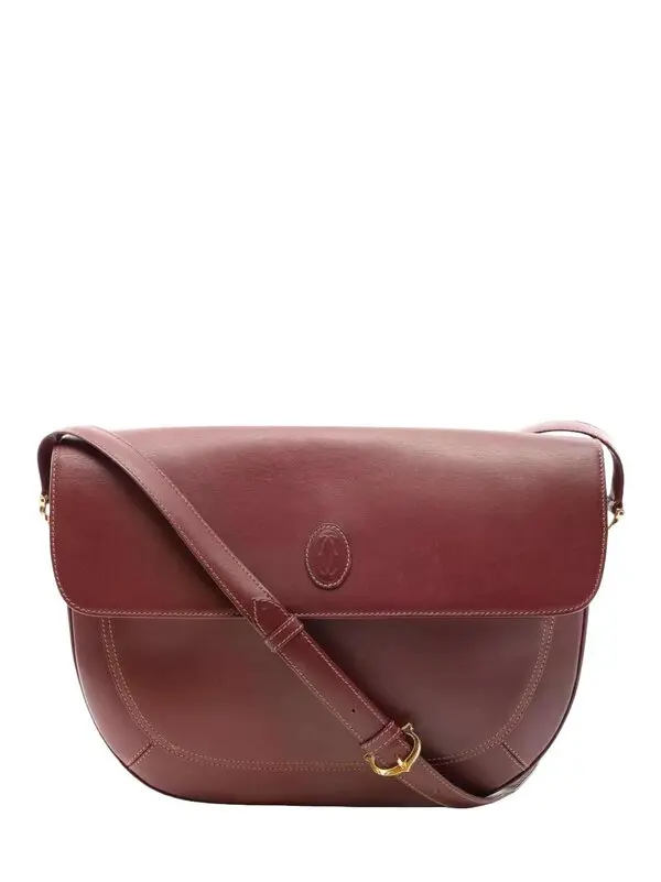 Cartier Leather Crossbody Bag - Red
