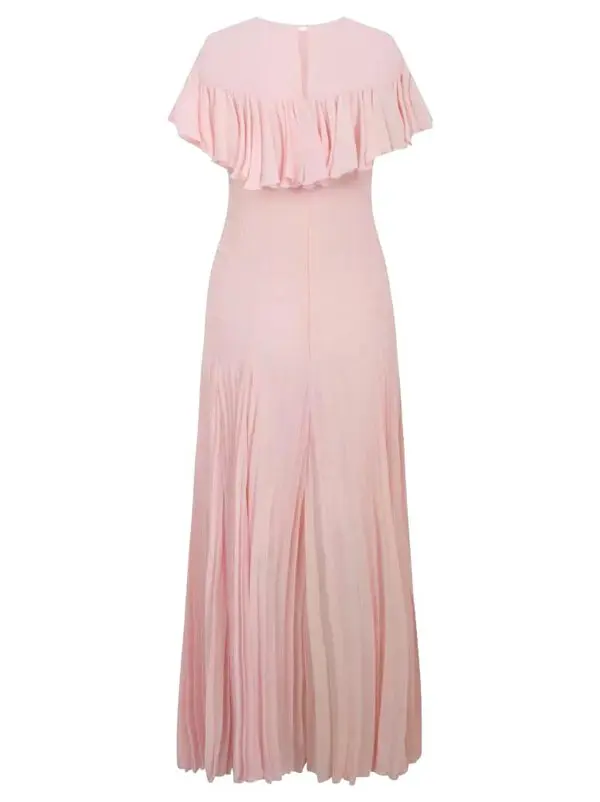 Philosophy Di Lorenzo Serafini Ruffled Pleated Maxi Dress - Pink