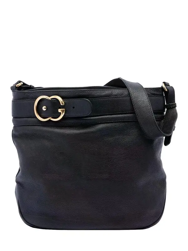 Gucci 2016-2026 Large Calfskin Ride Shoulder Bag - Black
