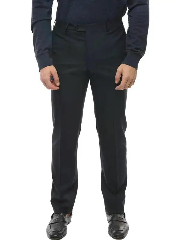 Corneliani Academy Pleated Wool Trousers - Blue