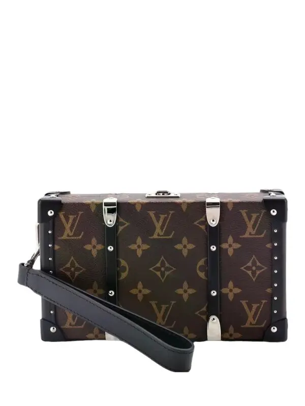 LOUIS VUITTON Wallet Trunk Macassar Monogram Canvas Clutch Bag - Brown