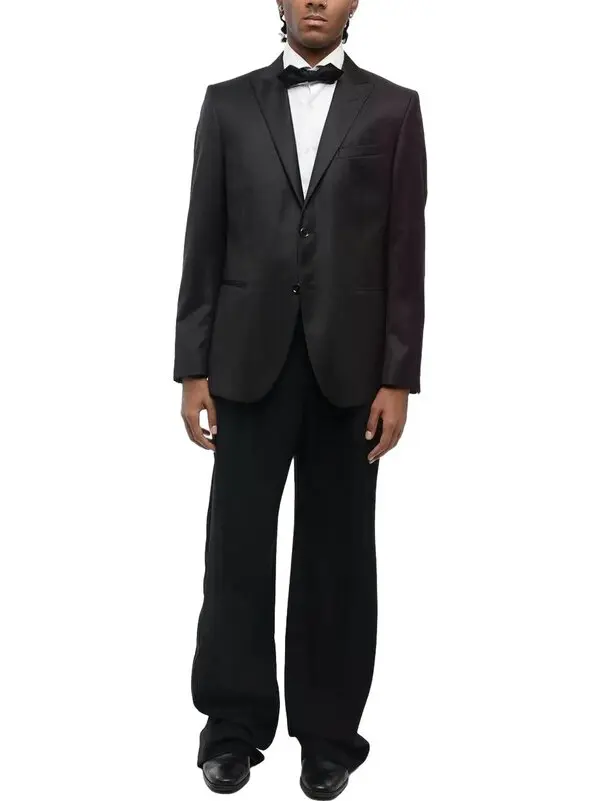 Corneliani Single-breasted Suit Jacket - Black