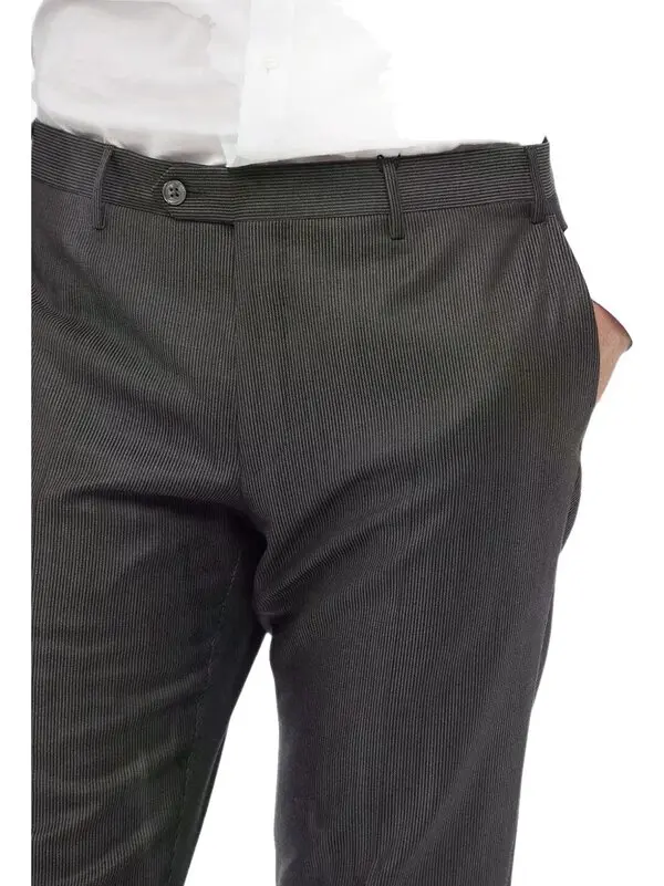 Corneliani Tailored Trousers With Pressed Crease - Grey