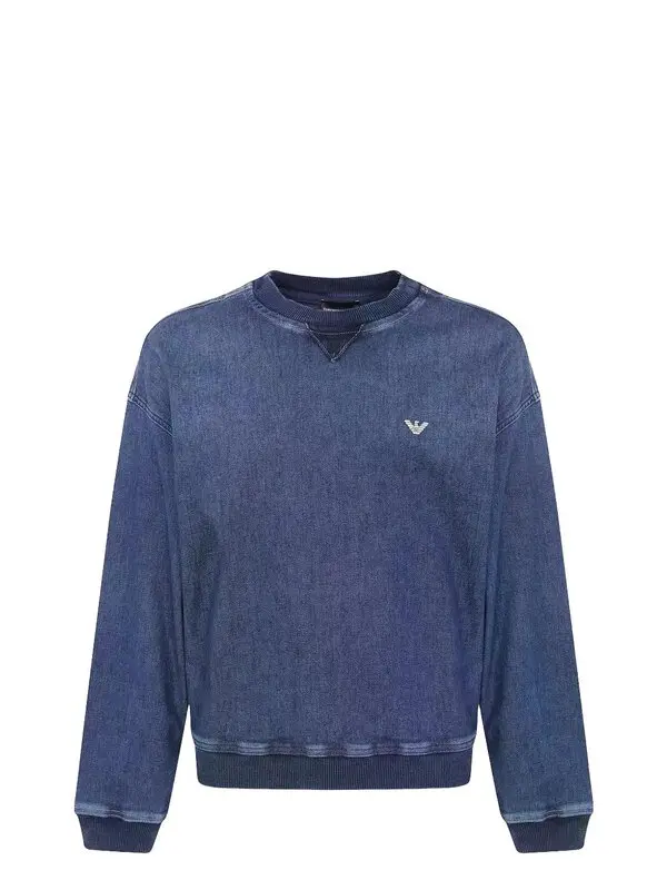 Emporio Armani Denim Sweatshirt - Blue