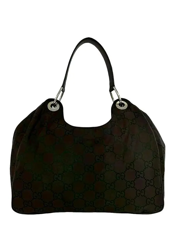 Gucci 2000-2015 Gg Nylon Shoulder Bag - Brown