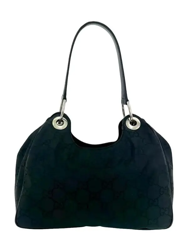 Gucci Gg Nylon Shoulder Bag - Black