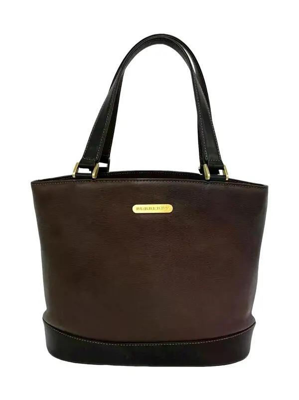 Burberry 2000-2017 Leather Bucket Bag - Brown
