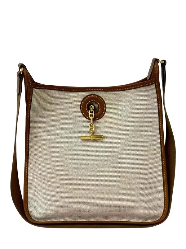 Hermès 1990-2010 Toile H And Barenia Vespa Pm Crossbody Bag - Neutrals