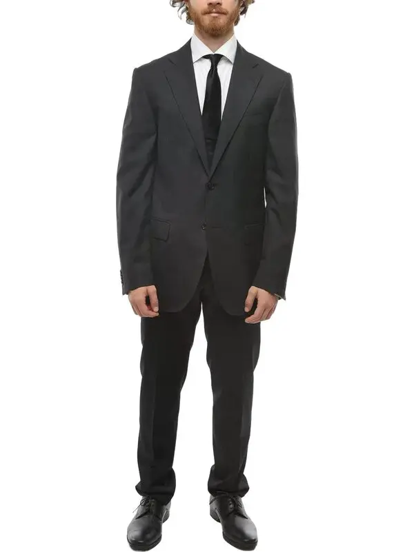 Corneliani Single-breasted Flap-pocket Blazer - Grey