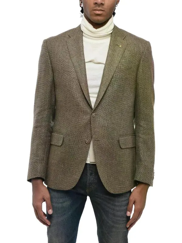 Corneliani Single-breasted Blazer - Green