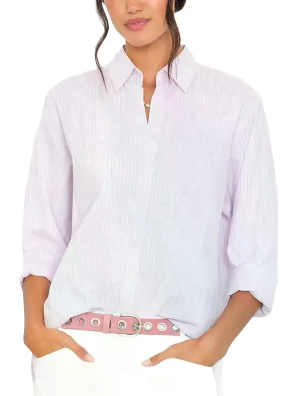 Xirena Beau Striped Shirt - Grey