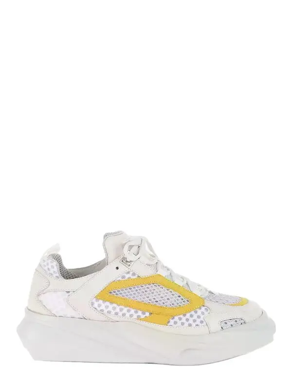 1017 Alyx 9sm Leather-trimmed Mesh Sneakers - Neutrals