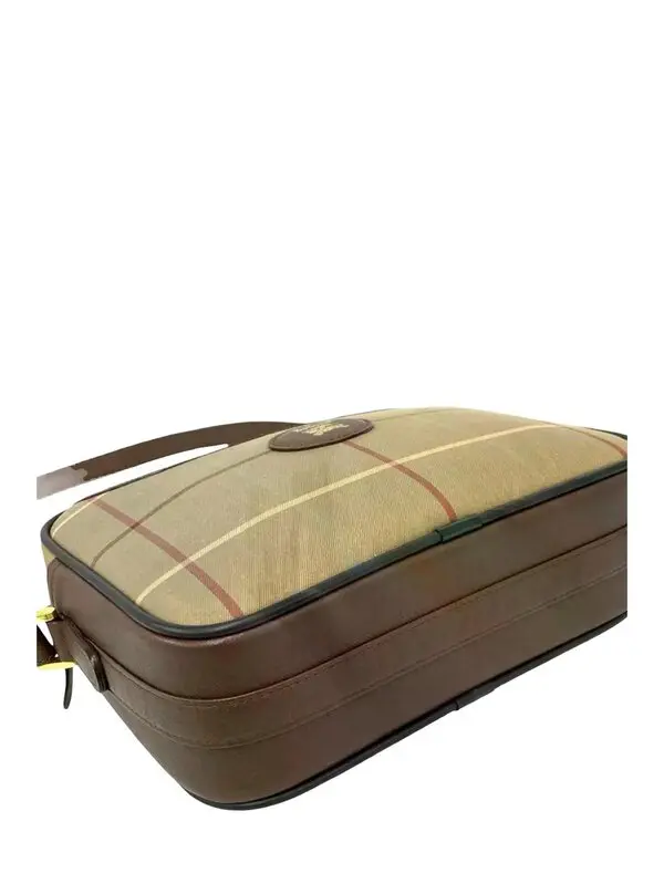 Burberry Vintage Check Canvas Crossbody Bag - Brown