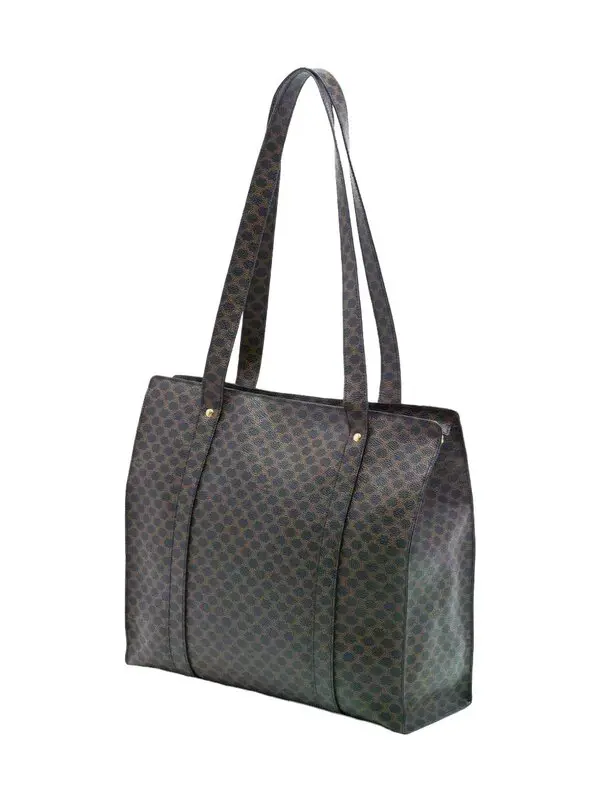 Celine Macadam Coated Canvas Tote Bag - Brown
