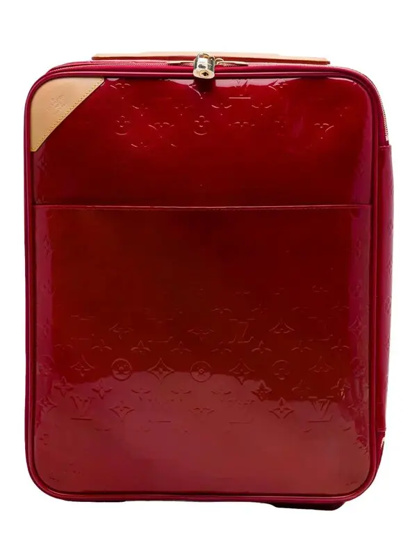LOUIS VUITTON 2010 Monogram Vernis Pegase 45 Travel Bag - Red