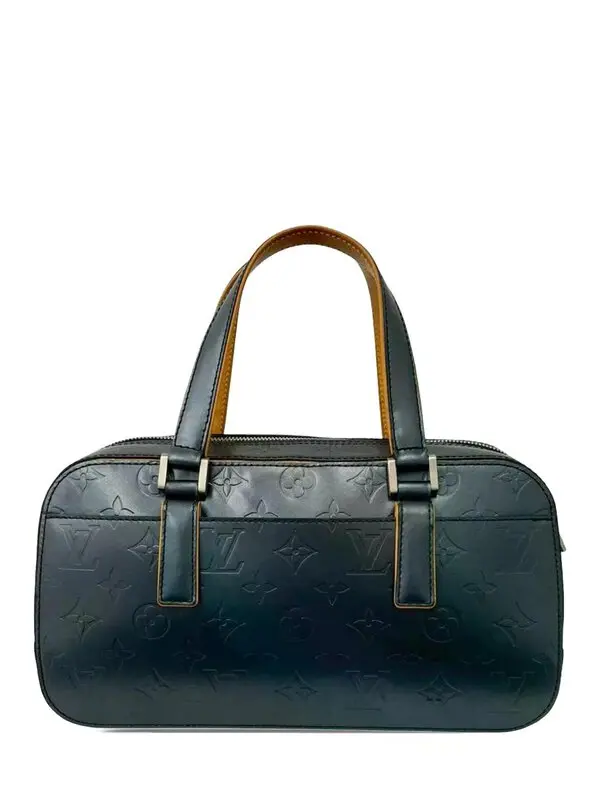 LOUIS VUITTON Monogram Mat Shelton Handbag - Blue