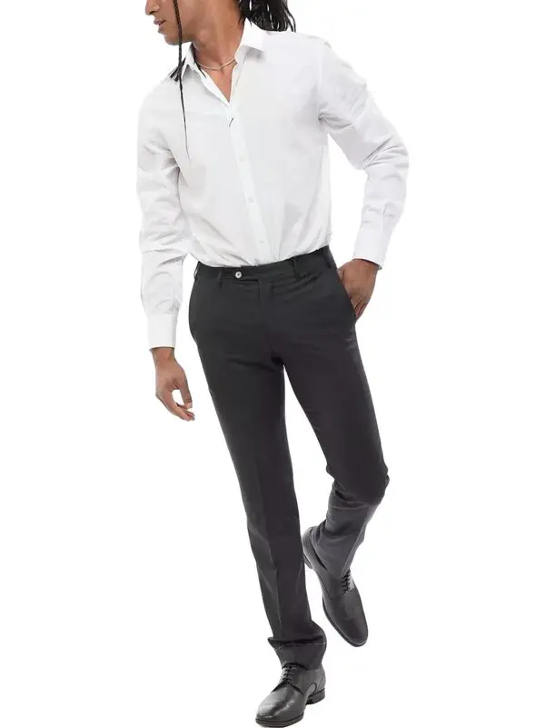 Corneliani Leader Virgin-wool Trousers - Grey