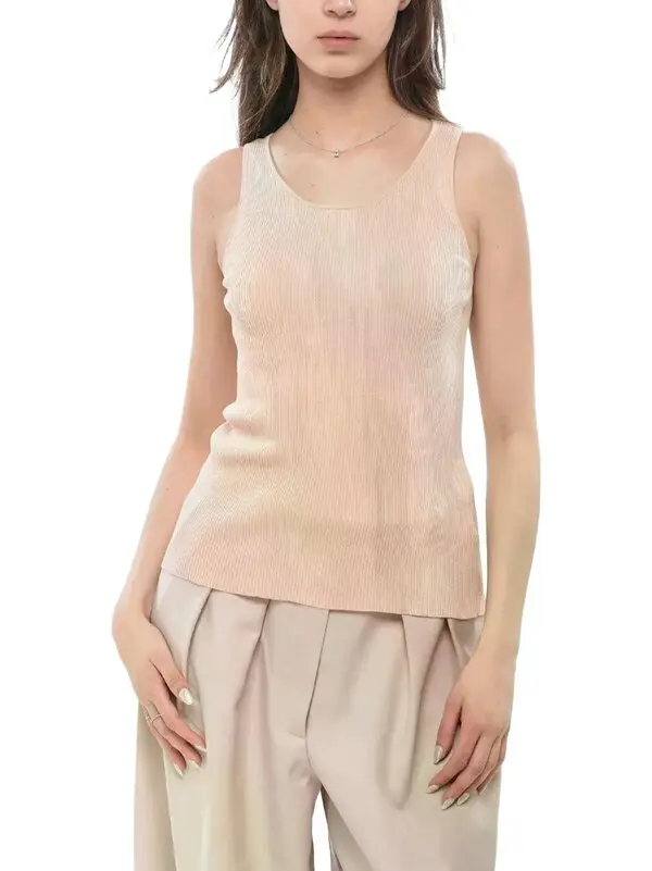 Aspesi Ribbed Knit Tank Top - Neutrals