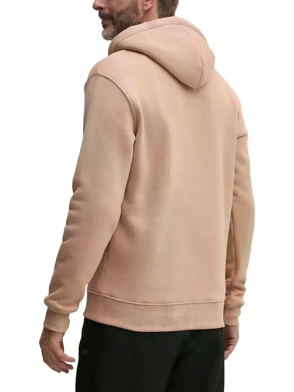 Alpha Industries Logo-print Drawstring Hoodie - Neutrals