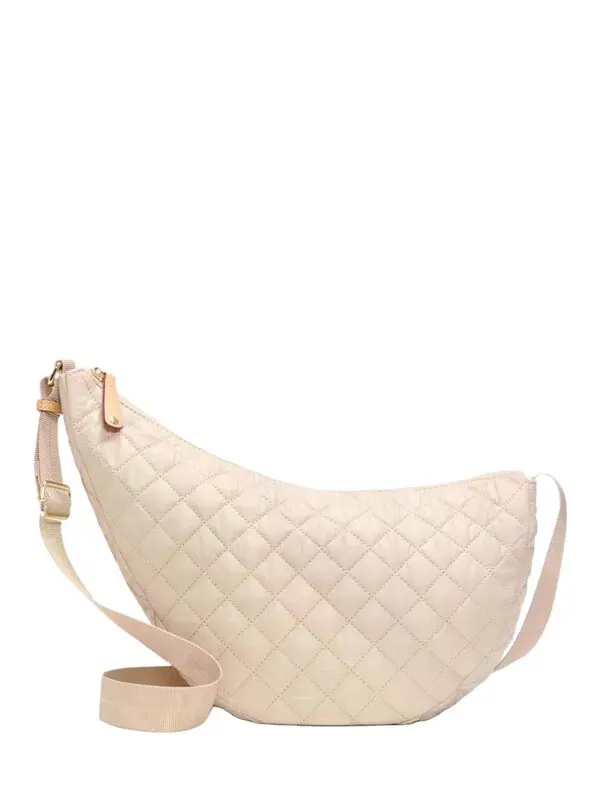 Mz Wallace Metro Smile Quilted Crossbody Bag - Neutrals