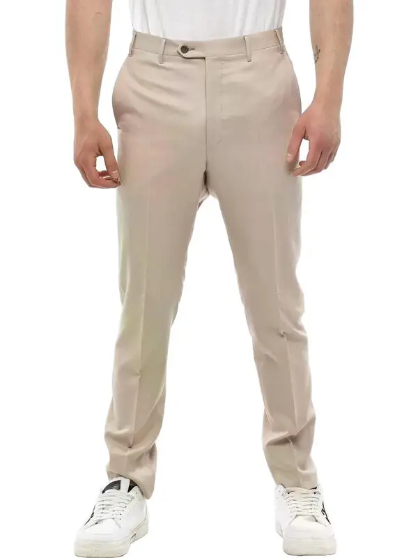 Corneliani Virgin Wool Twill Trousers - Neutrals