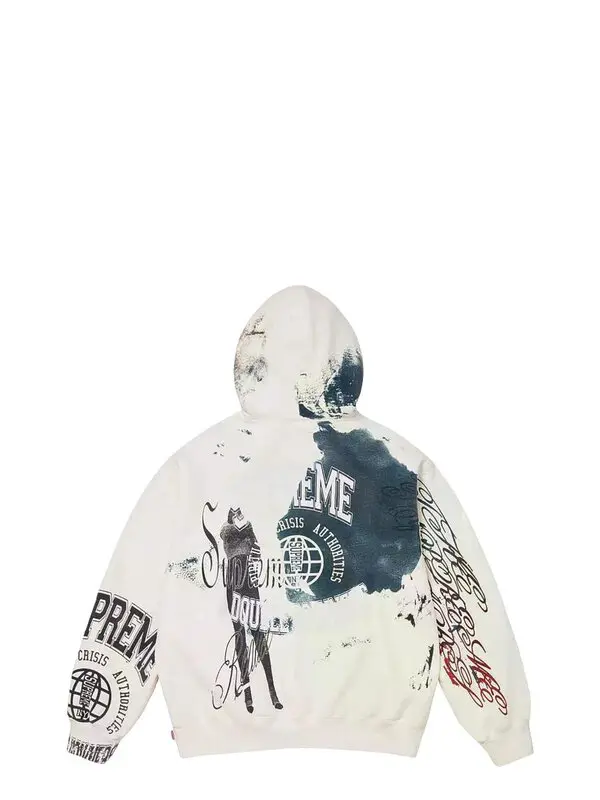 Supreme Graphic Print Hoodie - Neutrals